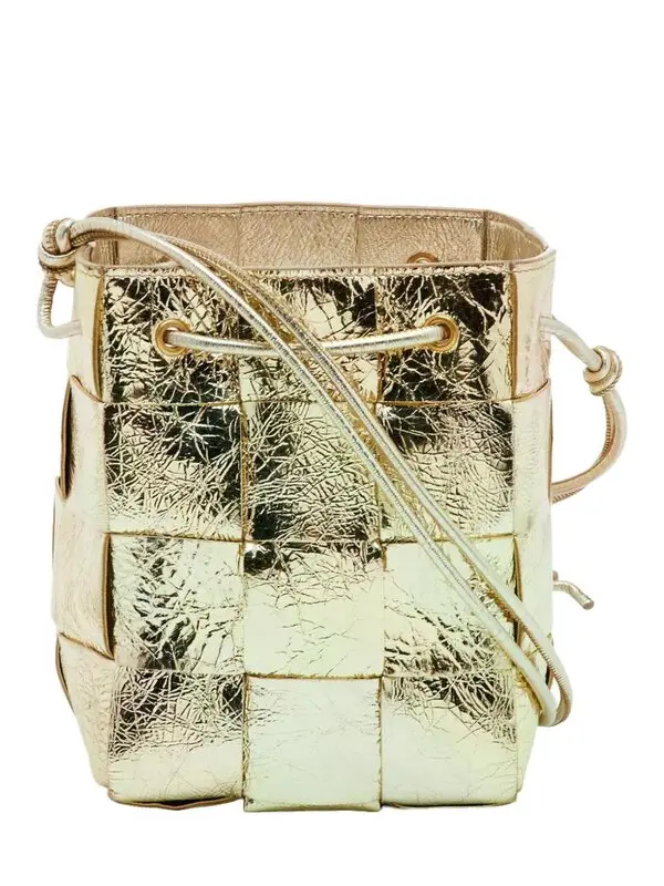 Bottega Veneta Small Cassette Bucket Bag - Gold