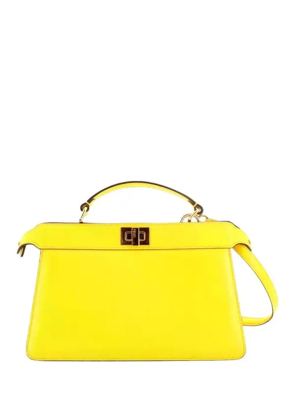Fendi Peekaboo Iseeu East West Satchel - Yellow