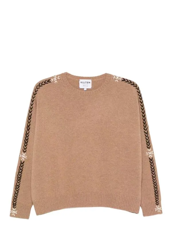 KUJTEN Amea Snow Long-sleeves Sweater - Brown