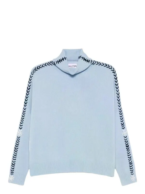 KUJTEN Thea Snow Long-sleeves Sweater - Blue