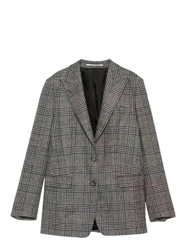 Tagliatore Check Blazer - Grey