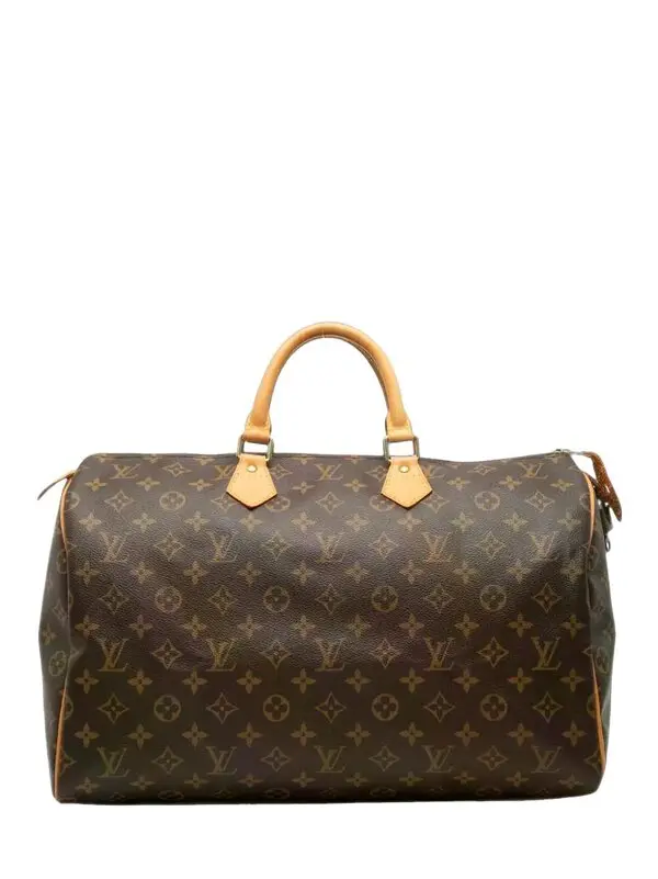 LOUIS VUITTON 2003 Monogram Speedy 40 Boston Bag - Brown