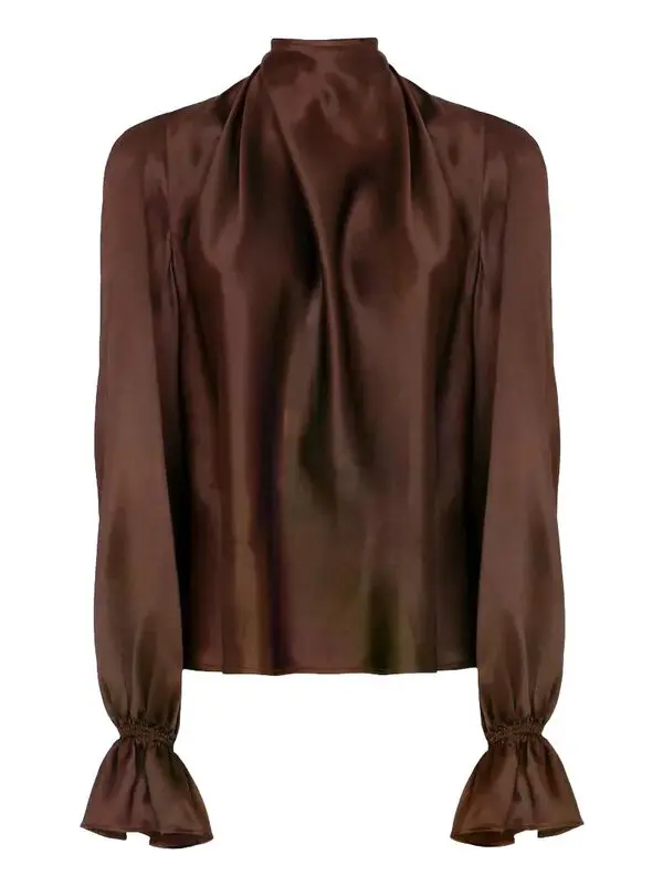 Raquel Diniz Moona Long-sleeve Blouse - Brown