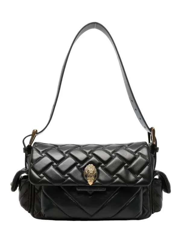 Kurt Geiger Eagle-motif Quilted Shoulder Bag - Black