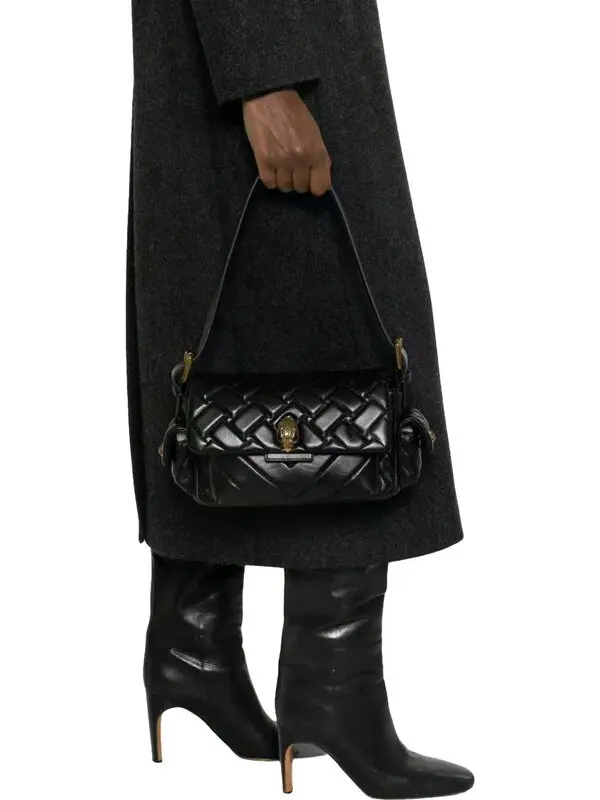 Kurt Geiger Eagle-motif Quilted Shoulder Bag - Black