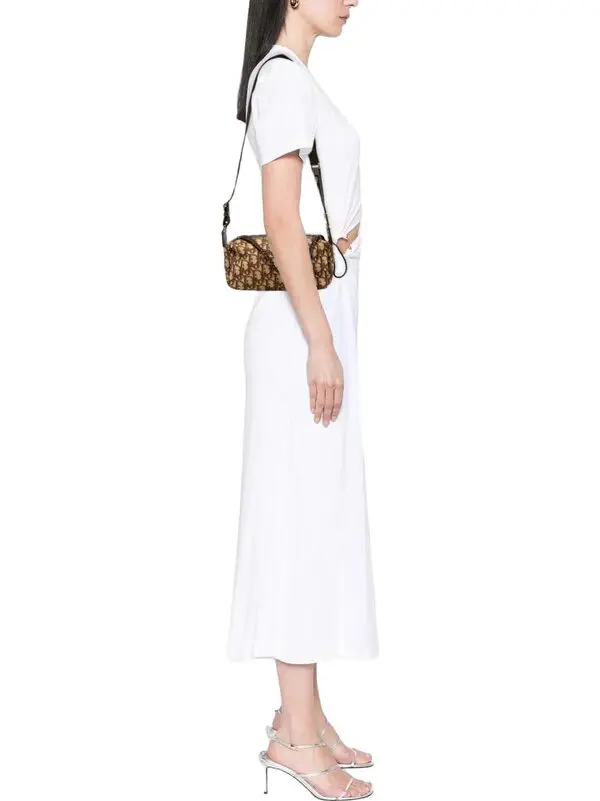 Dior Oblique Canvas Flight Shoulder Bag - Brown