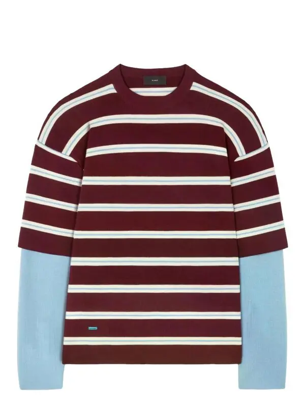 Alanui Rugby Club Double-sleeve Sweater - Red