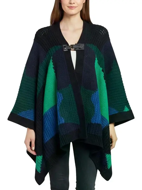 LOUIS VUITTON Crochet Knit Cape - Green