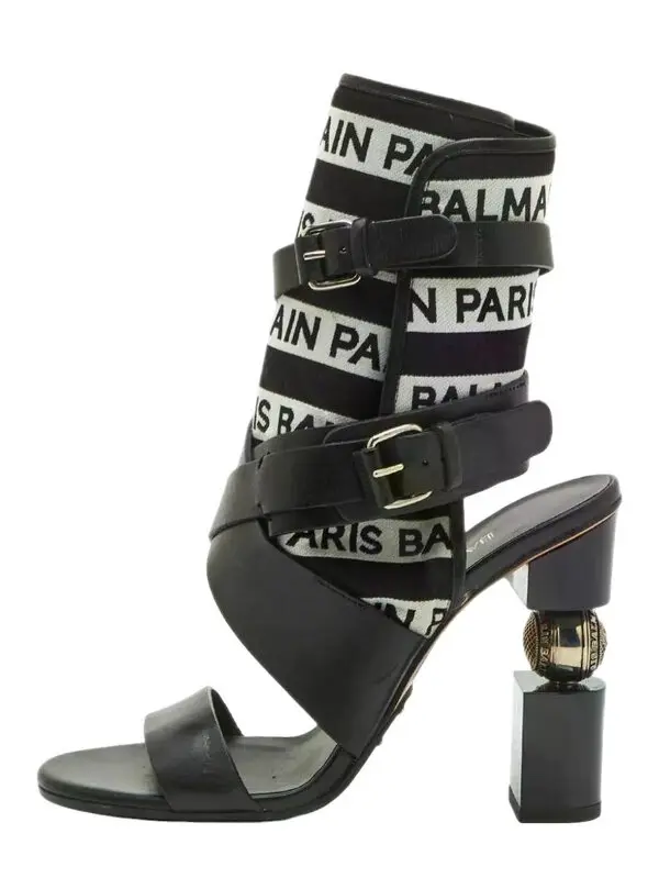 Burberry Logo-print Buckle-fastening Sandals - Black