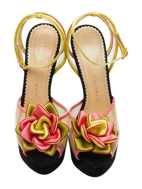 CHARLOTTE OLYMPIA Pomeline Heeled Sandals - Black