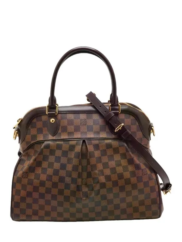 LOUIS VUITTON 2009 Gm Damier Ebene Trevi Tote Bag - Brown