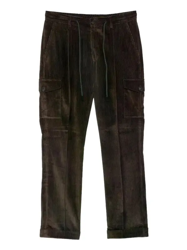 GRAN SASSO Corduroy Cargo Trousers - Brown