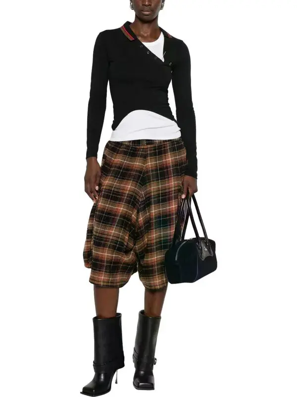 VIVIENNE WESTWOOD Asymmetrical Long-sleeve Top - Black