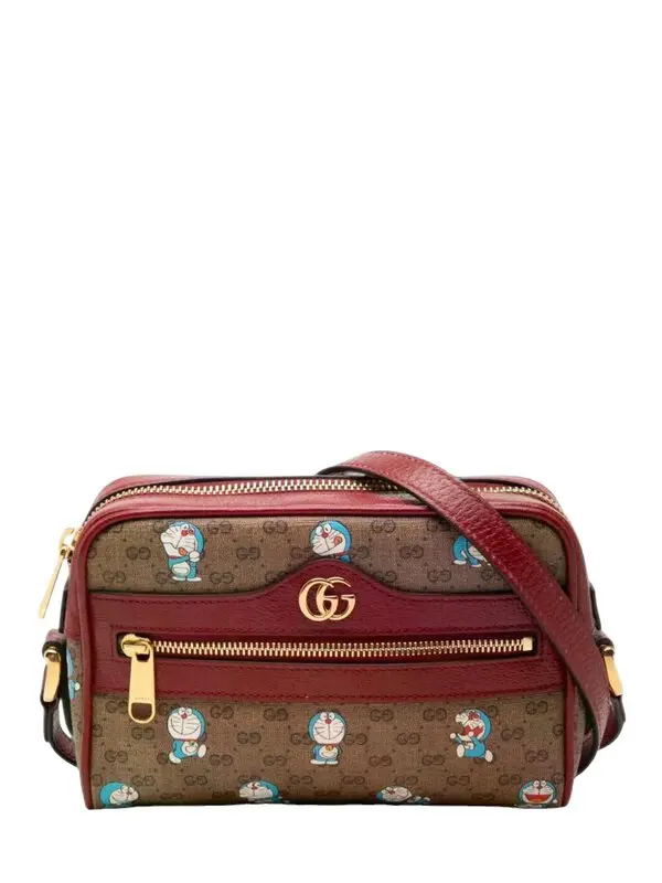 Gucci Mini Gg Supreme Doraemon Camera Bag - Neutrals