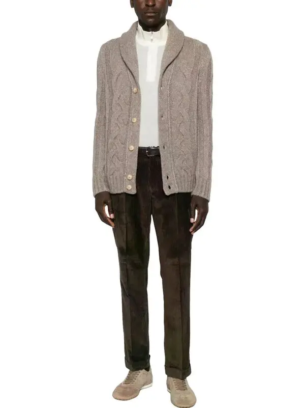 GRAN SASSO Half-zip Wool Sweater - Neutrals
