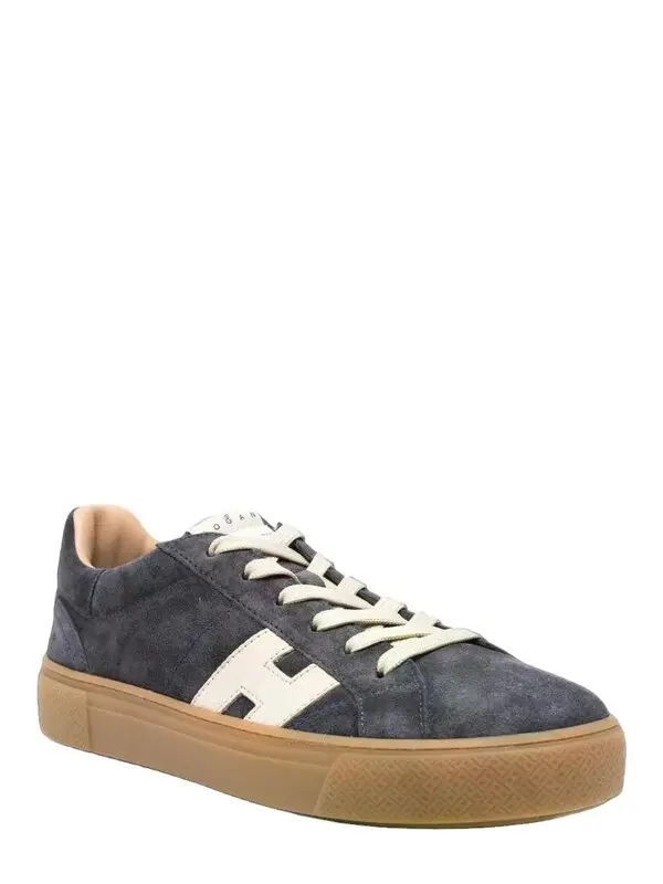 Hogan Suede Logo Patch Sneakers - Blue
