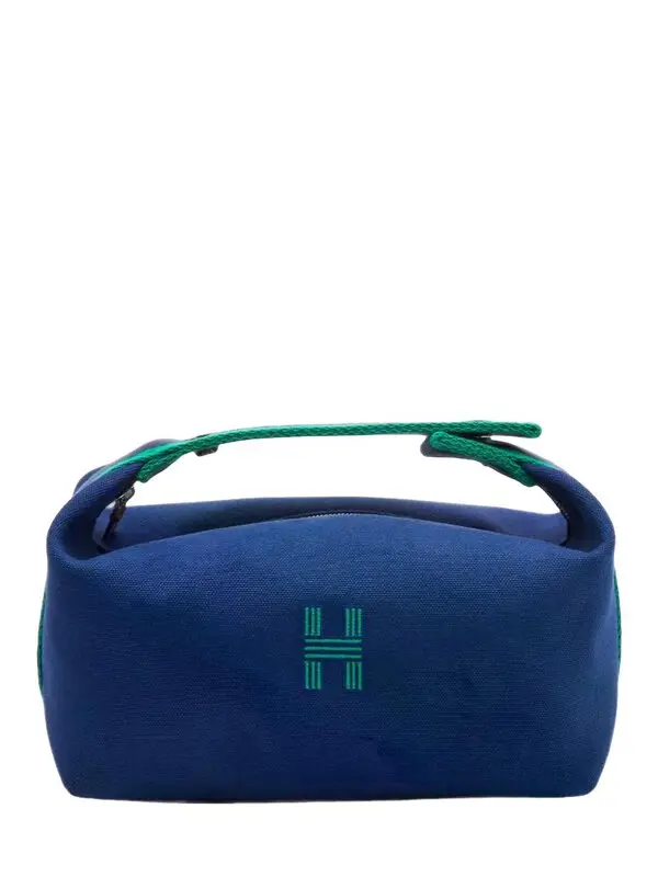 Hermès Toile H Canvas Pouch - Blue