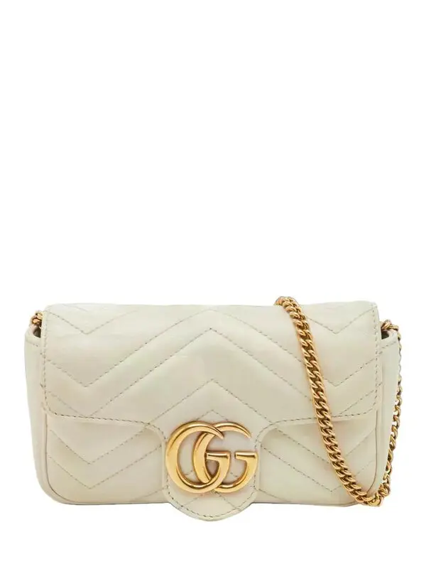 Gucci Mini Gg Marmont Shoulder Bag - Neutrals