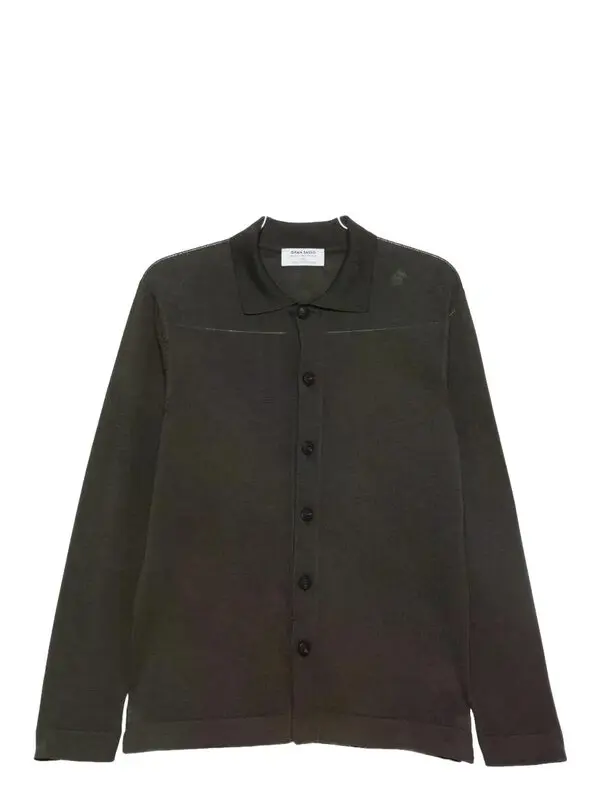 GRAN SASSO Virgin Wool Button-up Cardigan - Grey