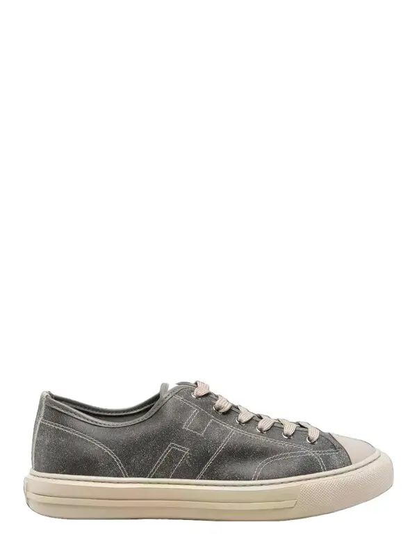 Hogan H-stitch Lace-up Sneakers - Grey