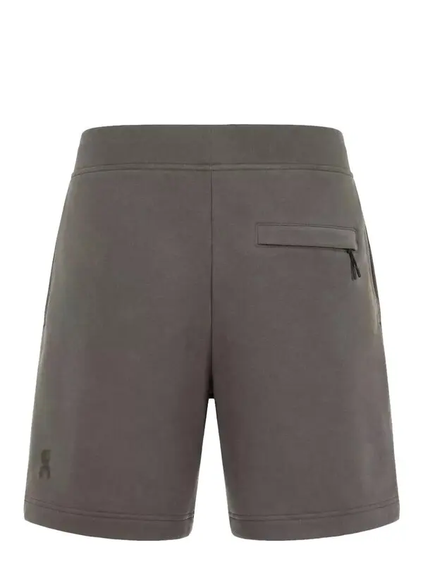 On Charcoal Jersey Texture Shorts - Grey