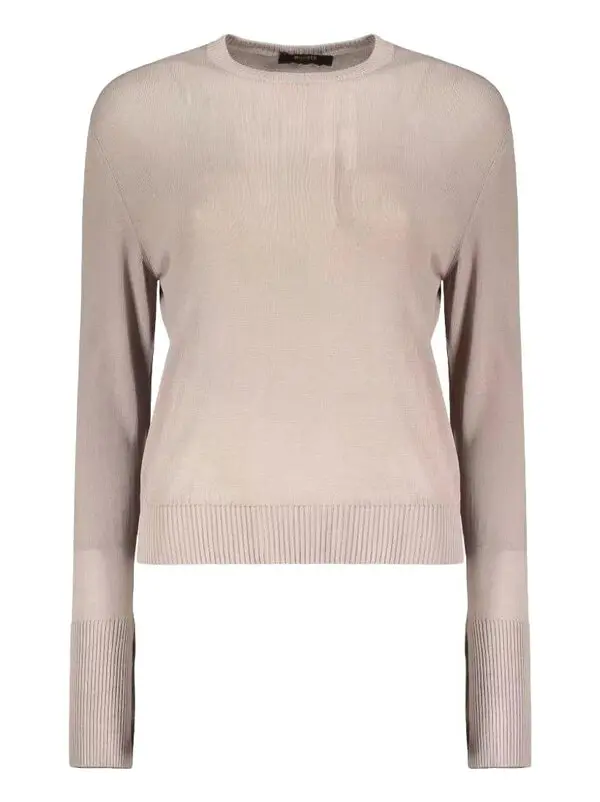 MOORER Button-detail Long-sleeve Sweater - Neutrals