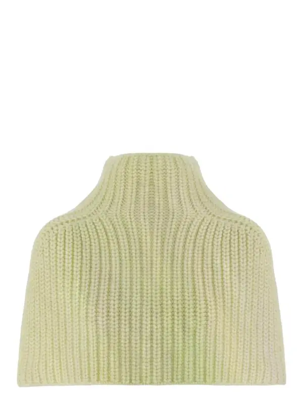 SA SU PHI Ribbed-knit Cashmere Cape - Yellow