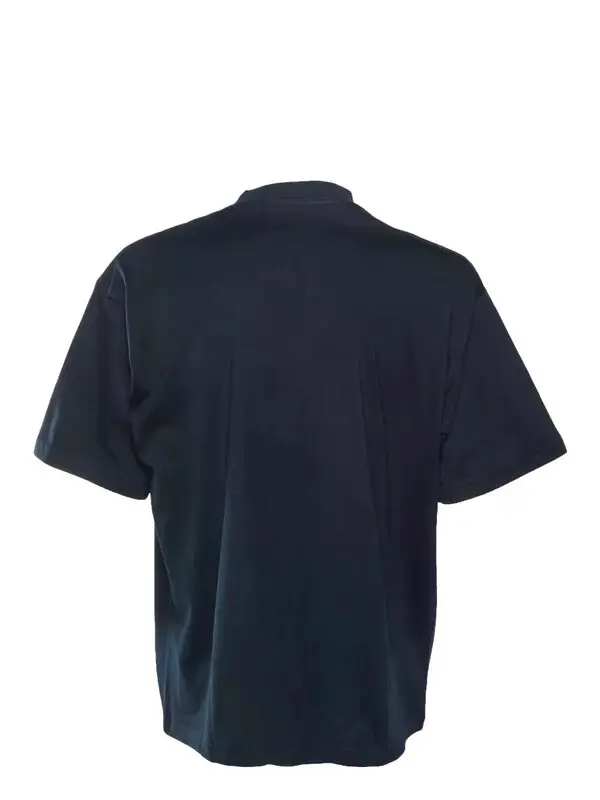 Balenciaga Nano Bb Logo Print Cotton T-shirt - Blue