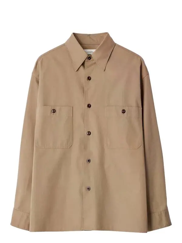 LEMAIRE Two-pocket Shirt In Light Cotton Twill - Neutrals