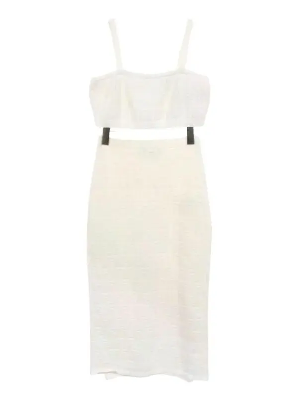 Fendi Ff Pattern Knit Set - White