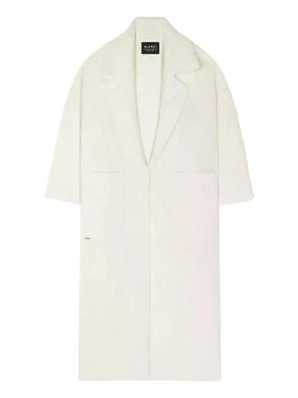 Alanui Rib-knit Belted Coat - Neutrals