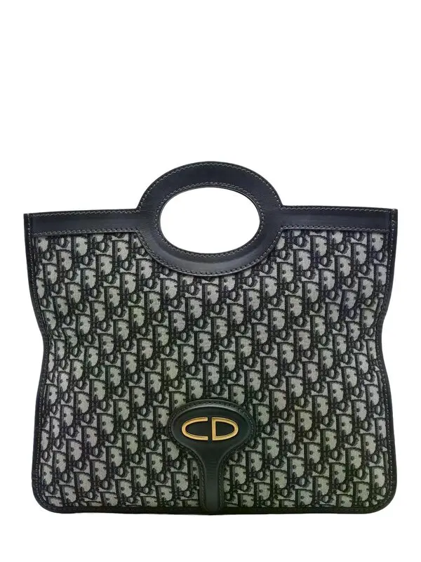 Dior Oblique Canvas Fold Over Clutch Bag - Blue