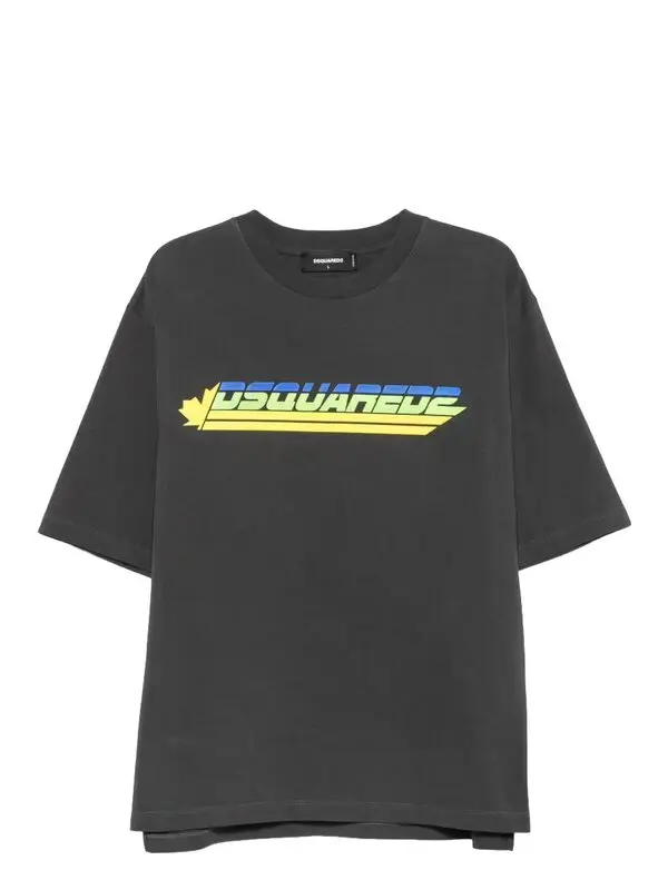Dsquared2 Logo-print Cotton T-shirt - Grey