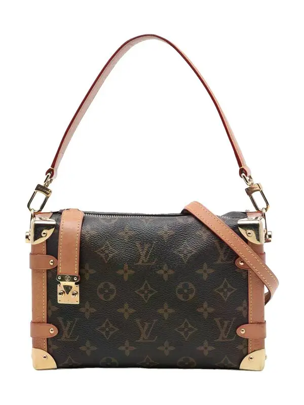 LOUIS VUITTON Monogram Side Trunk Mm Satchel - Brown
