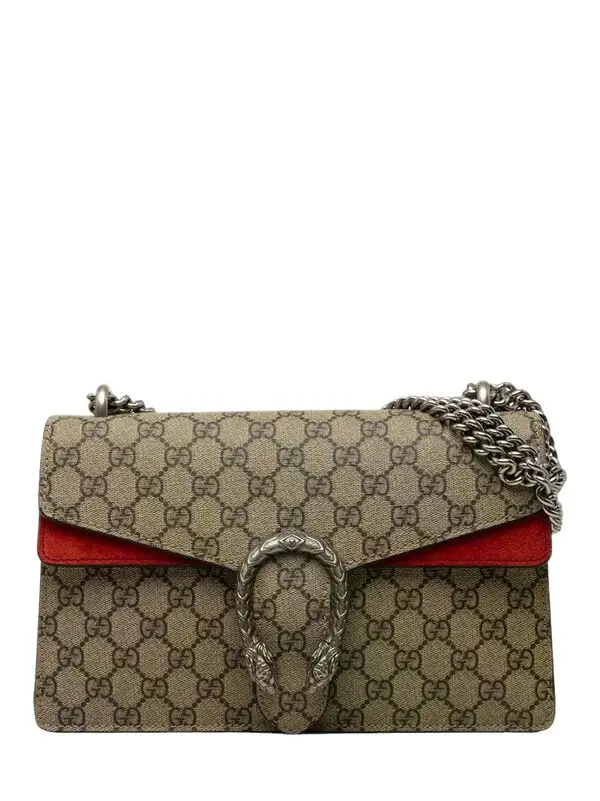Gucci Dionysus Shoulder Bag In Gg Supreme Canvas - Neutrals