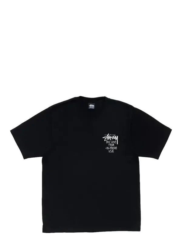 StÜssy Big Love Cotton T-shirt - Black
