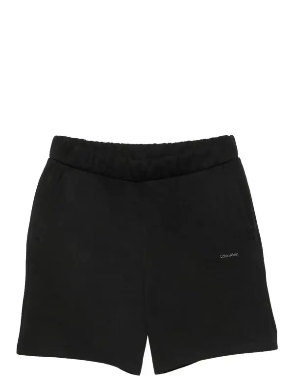 Calvin Klein Print Jersey Shorts - Black