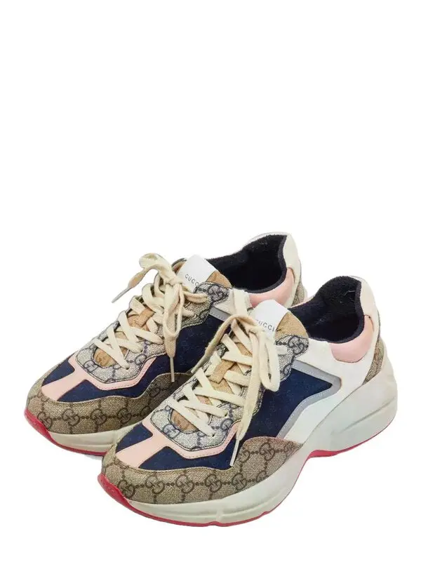 Gucci Rhyton Gg Supreme Sneakers - Blue