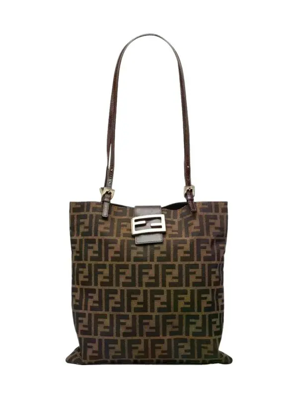 Fendi Zucca Canvas Tote Bag - Brown