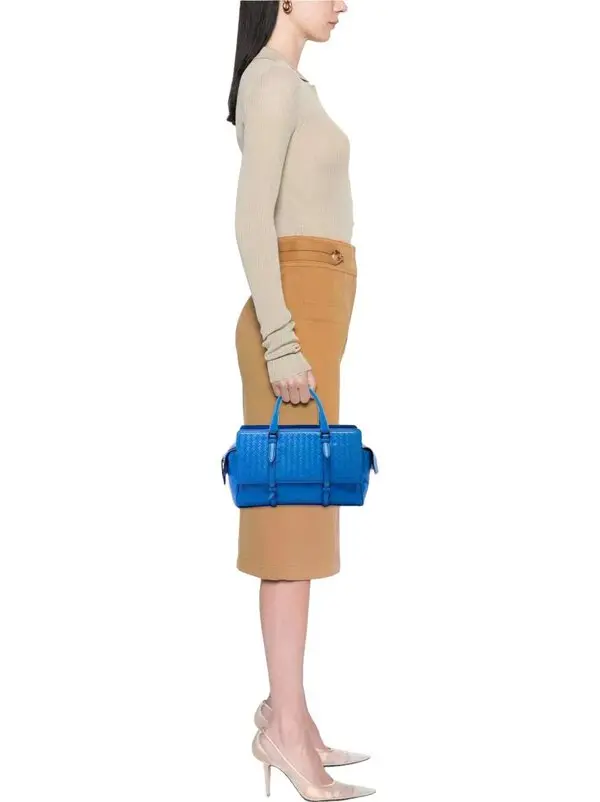 Bottega Veneta Medium Monaco Satchel - Blue