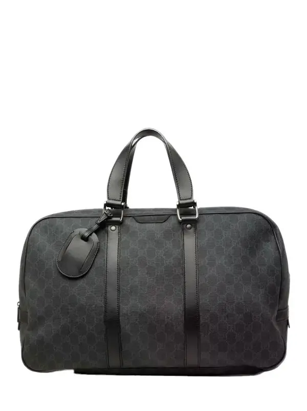 Gucci 2000-2015 Gg Supreme Travel Bag - Black