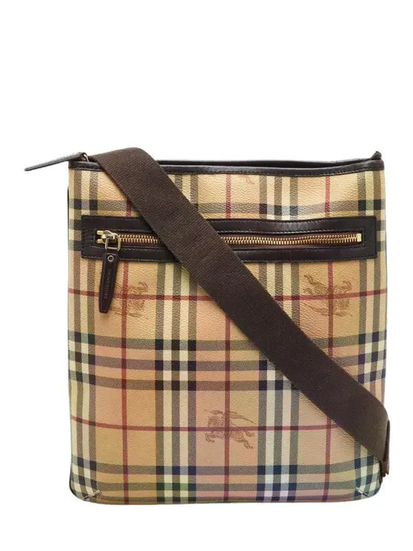 Burberry Haymarket Check Crossbody Bag - Neutrals