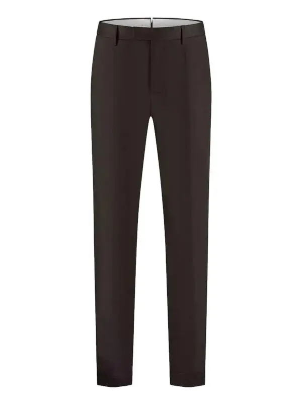 PT TORINO Tailored Pressed Crease Trousers - Brown