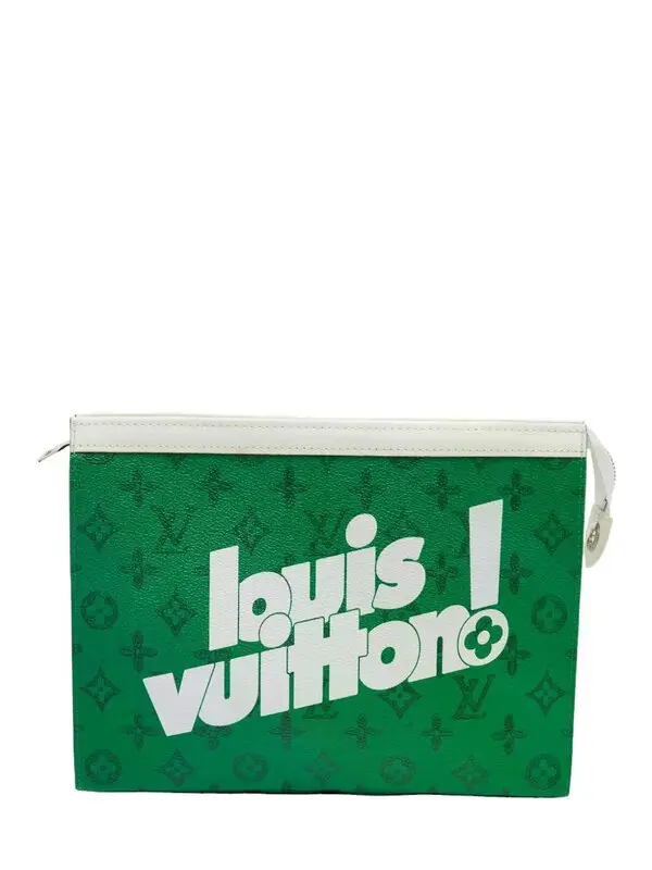 LOUIS VUITTON Voyage Mm Monogram Clutch Bag - Green