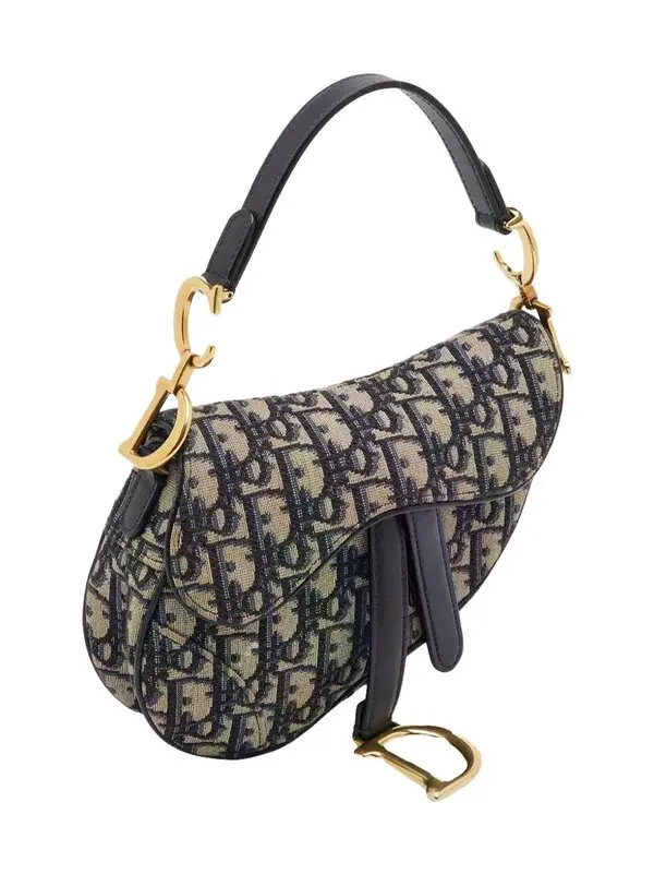 Dior 2018 Saddle Oblique Mini Tote Bag - Neutrals