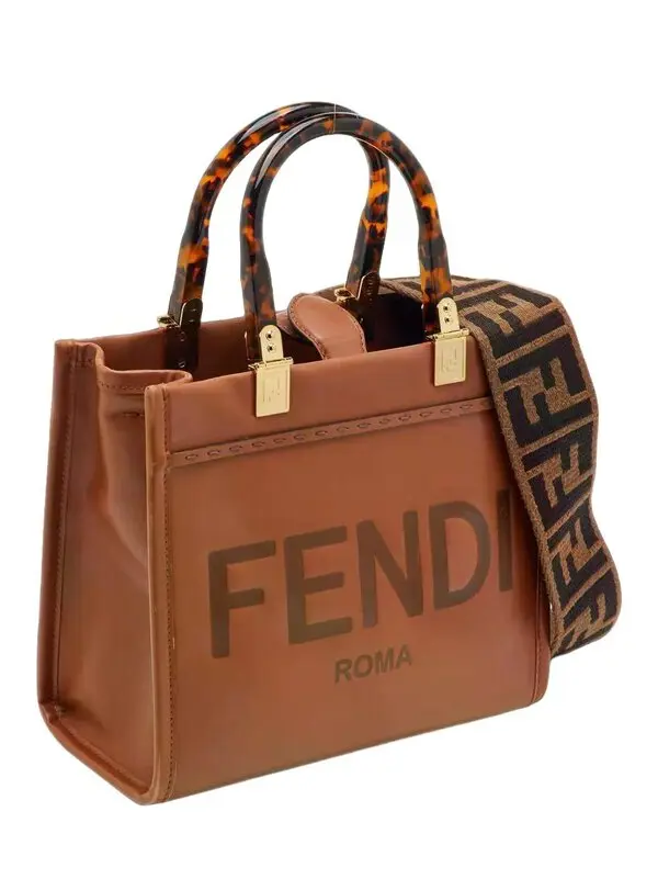 Fendi Sunshine Tote Bag - Brown