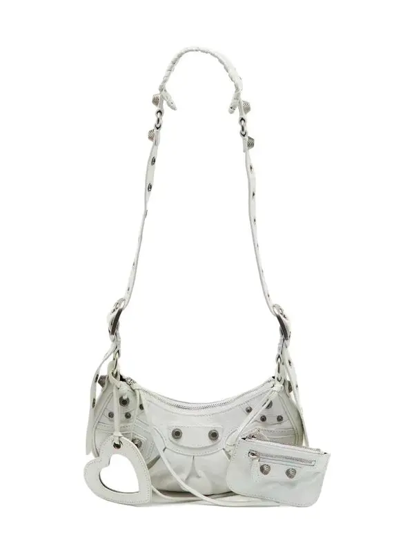 Balenciaga 2021 Le Cagole Shoulder Bag - White