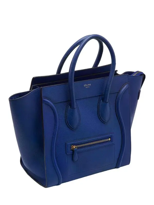 Celine 2014 Mini Luggage Tote Bag - Blue