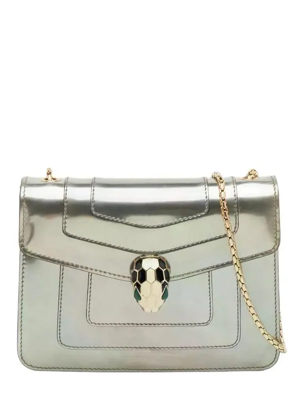 BVLGARI Serpenti Forever Shoulder Bag - Silver