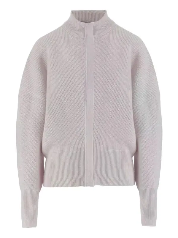 SA SU PHI Long-sleeve Ribbed-knit Cardigan - Neutrals